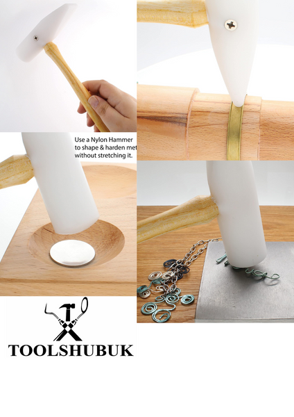 Dual-Sided Nylon Wedge Hammer — Non-Marring | ToolshubUK – Toolshubuk